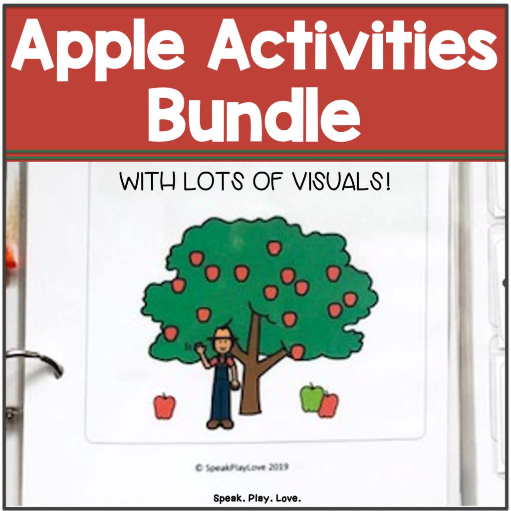 Apple Speech Therapy Activities + Free Printable - Speak. Play. Love