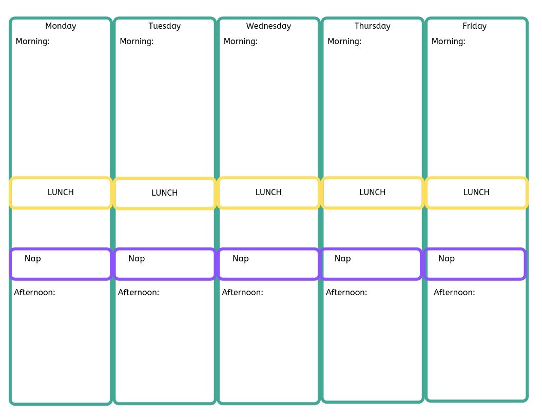 Here’s Our Toddler Weekly Schedule (Free Printable Schedule) - Speak ...