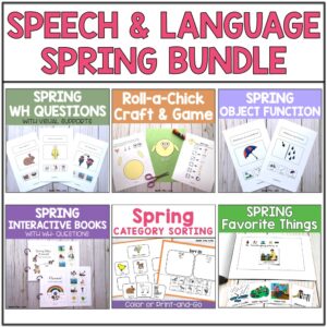 Spring Books for Speech Therapy - Speak. Play. Love