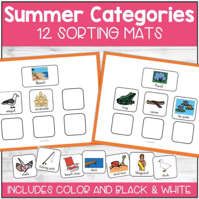 Summer ESY Speech Therapy Activities - Plus a Free Download - Speak ...