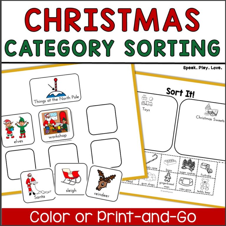 Christmas Speech Therapy Activities - Speak. Play. Love.