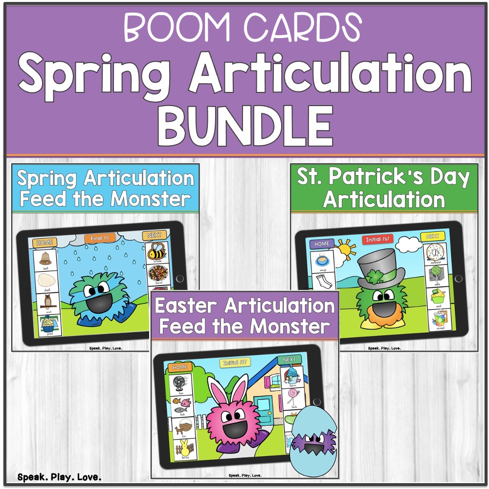 Spring Speech Therapy Themes - Speak. Play. Love.