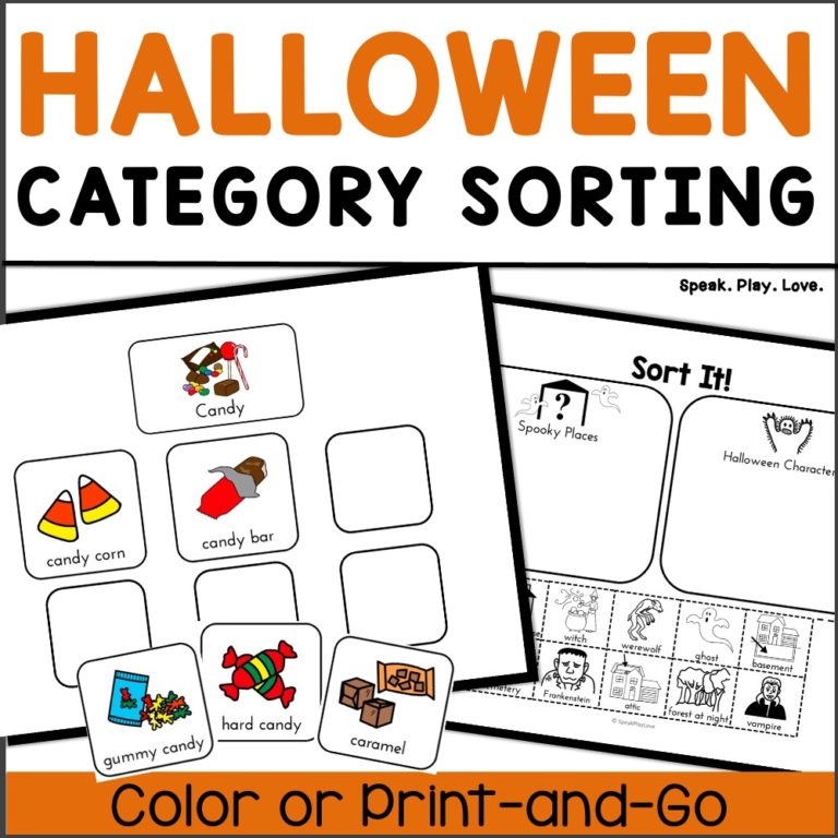 Halloween Speech Therapy Activities and Crafts - Speak. Play. Love