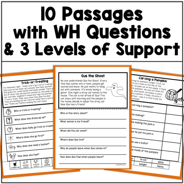 Halloween Speech Therapy Activities and Crafts - Speak. Play. Love