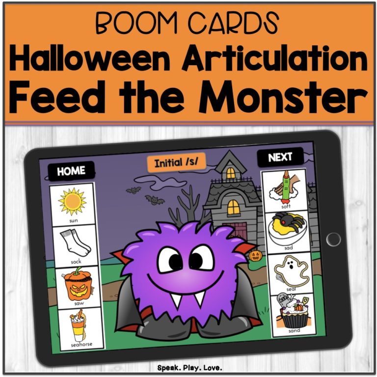 Halloween Speech Therapy Activities and Crafts - Speak. Play. Love.