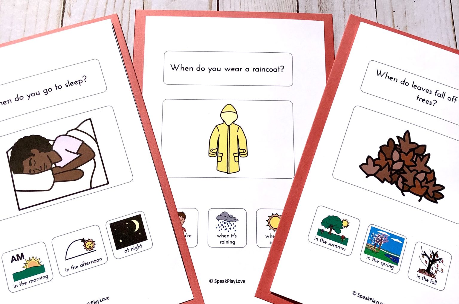When Questions for Speech Therapy - Free WH Question Cards - Speak ...