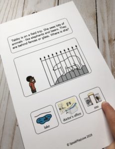 Simple Inferences Speech Therapy Activity - Speak. Play. Love