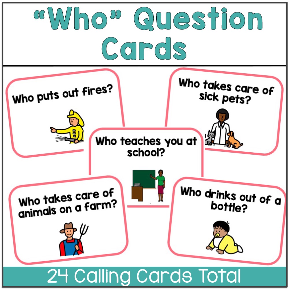 Free Who Questions Speech Therapy Game - A Community Helpers Activity ...