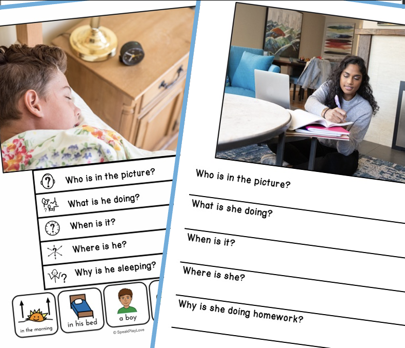 Teaching the Types of WH Questions in Speech Therapy - Speak. Play. Love