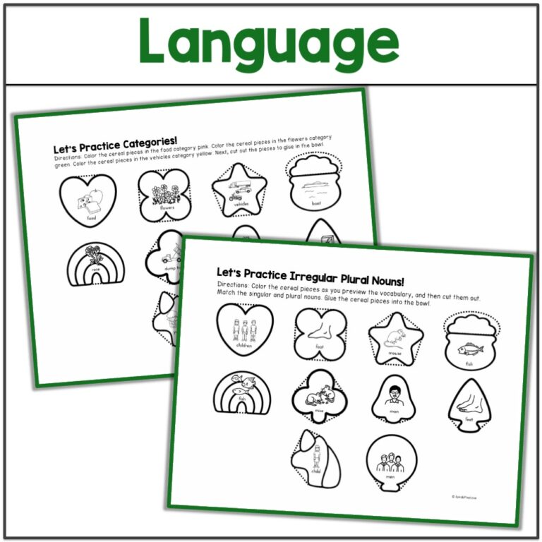 St. Patrick's Day Speech Therapy Activity - Speak. Play. Love